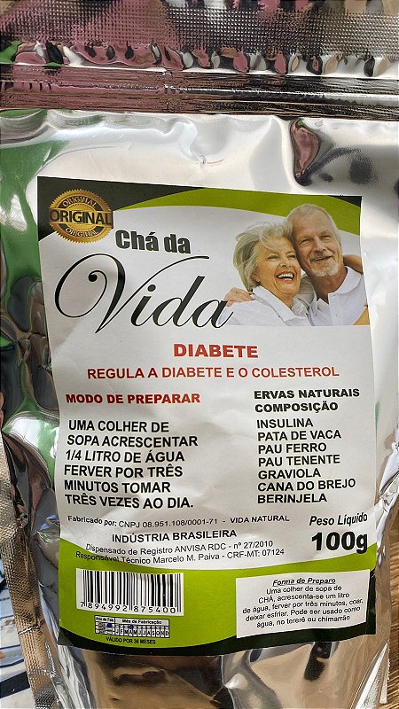 Chá da Vida Folhas 100g - Empório Davi - Produtos Naturais Para Você