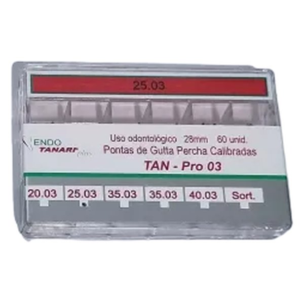 Cone de Guta 25.03 Tan Pro - Tanari - Endodontia de Alta Qualidade - Dental Odonthomaz | Dental ...