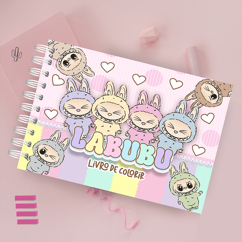 Livro de Colorir Capa Dura Labubu - Poke Store POA