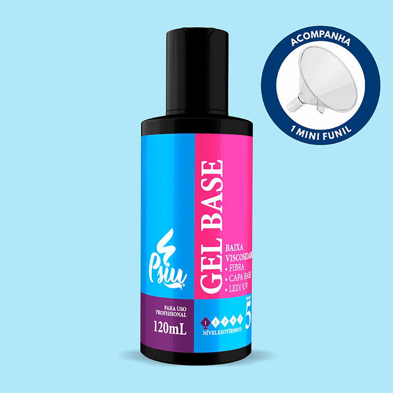 Psiu - Refil Gel Base Líquido 120ml - Psiu Cosméticos