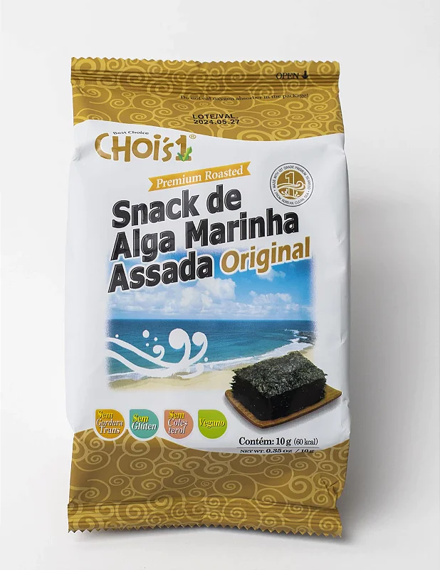 Snack de Alga Marinha Assada Original - Coreia imports