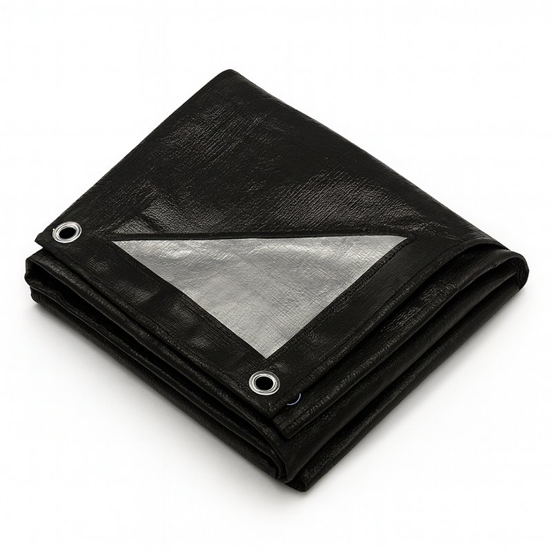 Lona Multiuso Impermeável 310 4x6 | Preto e Prata - Lojas ABC