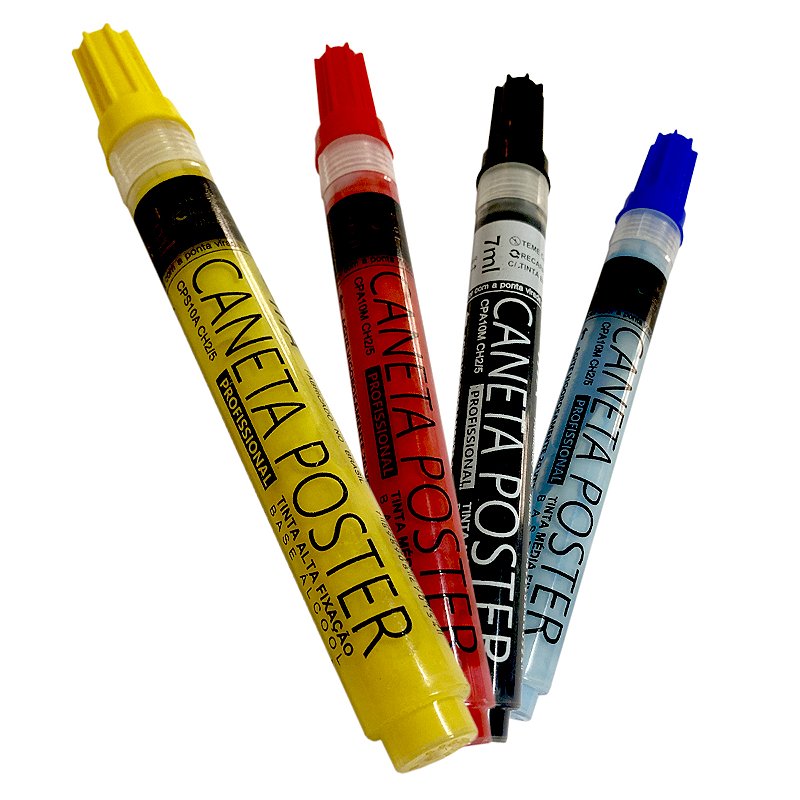 Caneta Poster Titã 2x5 Base Água – Média Fixação e Cores Vibrantes ...