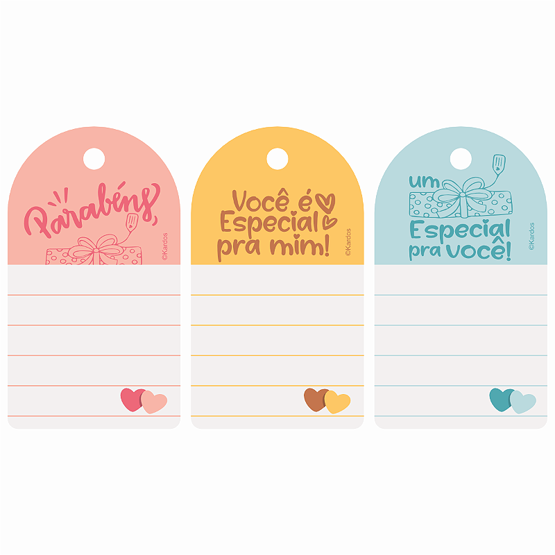 Kit Tag para Presente Mimos e Aniversário Sortido 4x7cm 24un - KARDOS ...