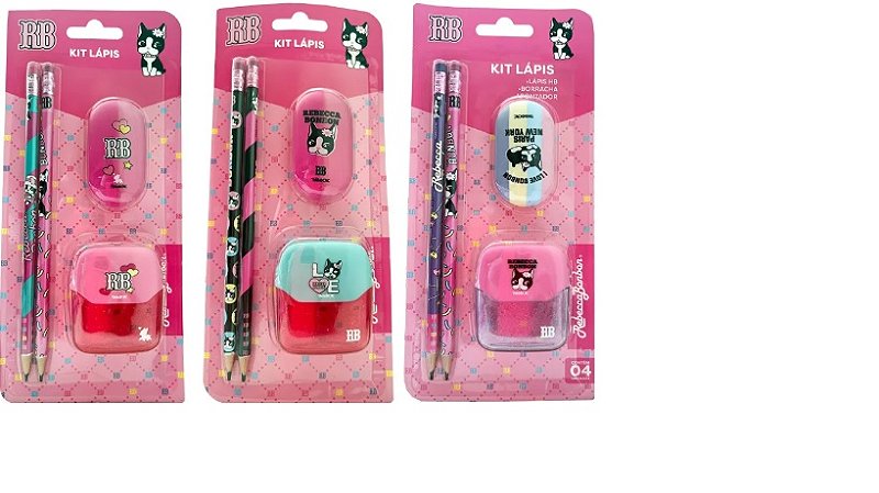 Kit Lápis Rebecca Bonbon - pc com 4 uni - 300-lapis-papelaria