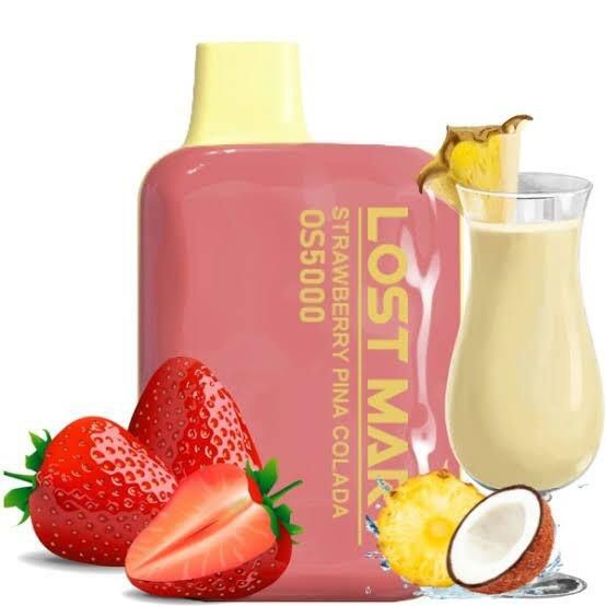 Lost Mary 5000 Strawberry Pina Colada - Vapor Club Brasil