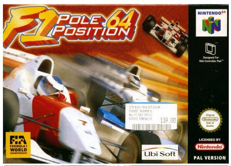 F1 POLE POSITION NINTENDO 64 - Loja Dinossauro games