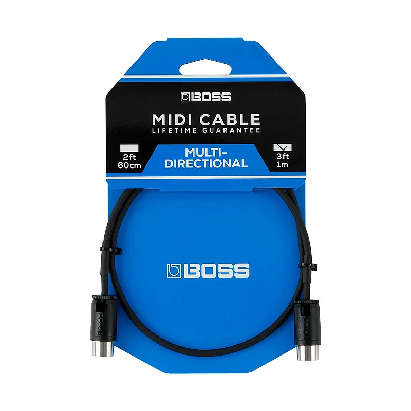Cabo Boss Midi Cable Multi-Directional 3ft/1m - MUSICWARE INSTRUMENTOS ...