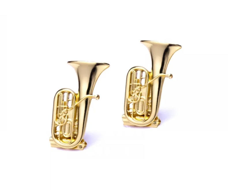 Prendedor de Hinário / Partituras Tuba Par - Flash de Ouro - MUSICALL PRO