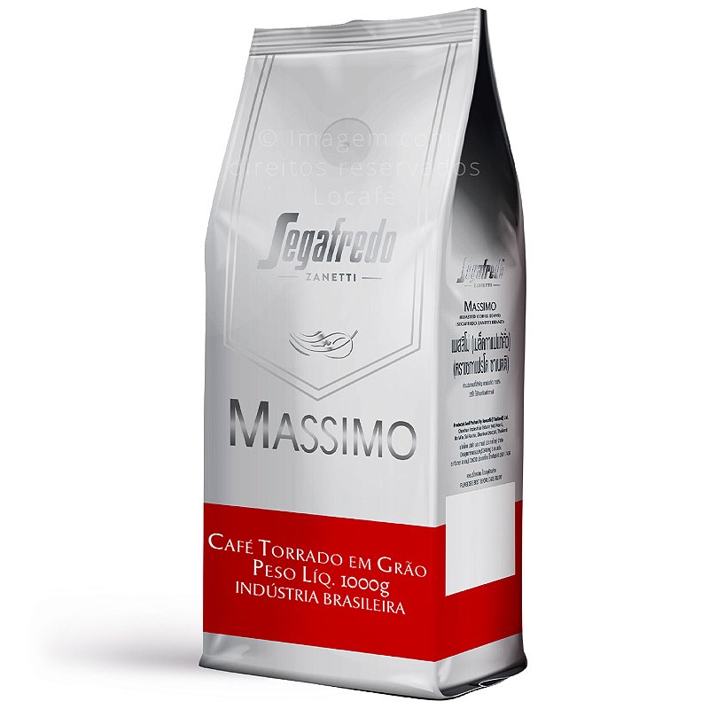 Segafredo Massimo 1 kg – Café Arábica Gourmet em Grãos - Locafé ...