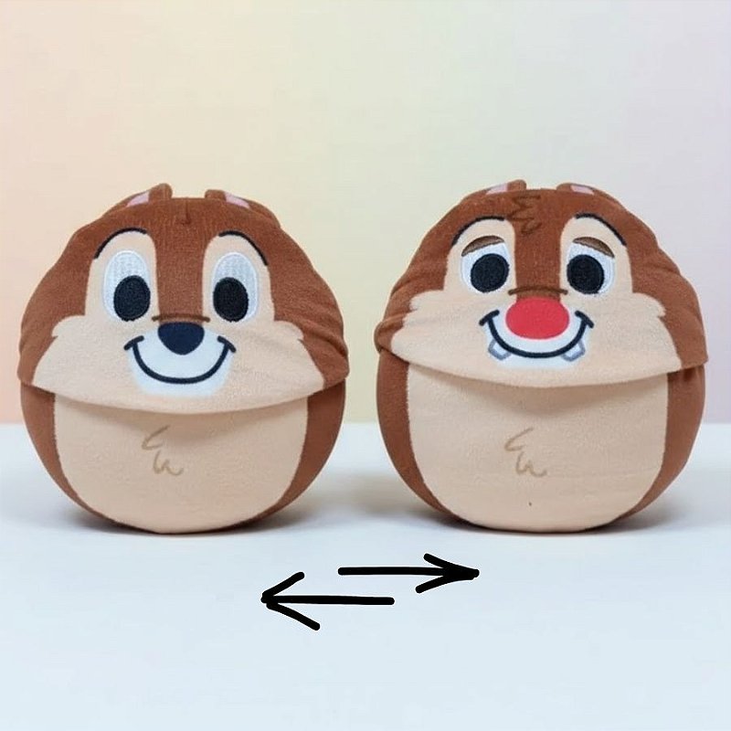 Pelúcia Dupla Face - Tico e Teco - 15cm - Disney Original - 1 unidade ...