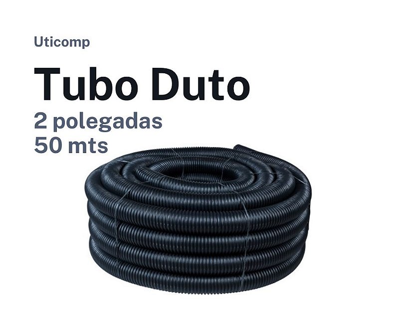 Tubo Duto Corrugado Eletroduto Conduíte 2pol C/ 50mt - Uticomp ...