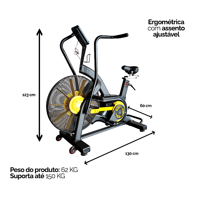 AIR BIKE V4 PROFISSIONAL BOX CROSS ACADEMIA- LINHA VO6 - BUMP FITNESS ...