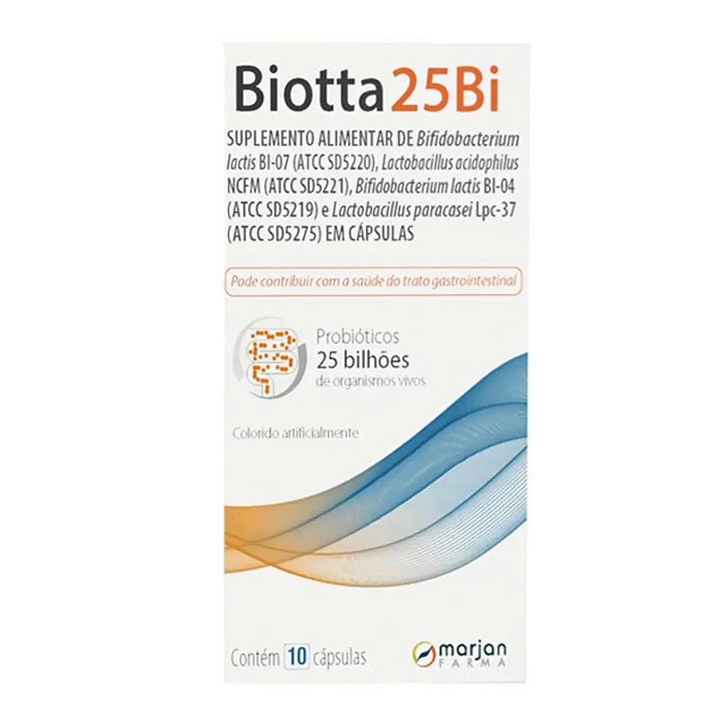 Suplemento Probiótico Biotta 25bi 10 Cápsulas - DROGSTAR