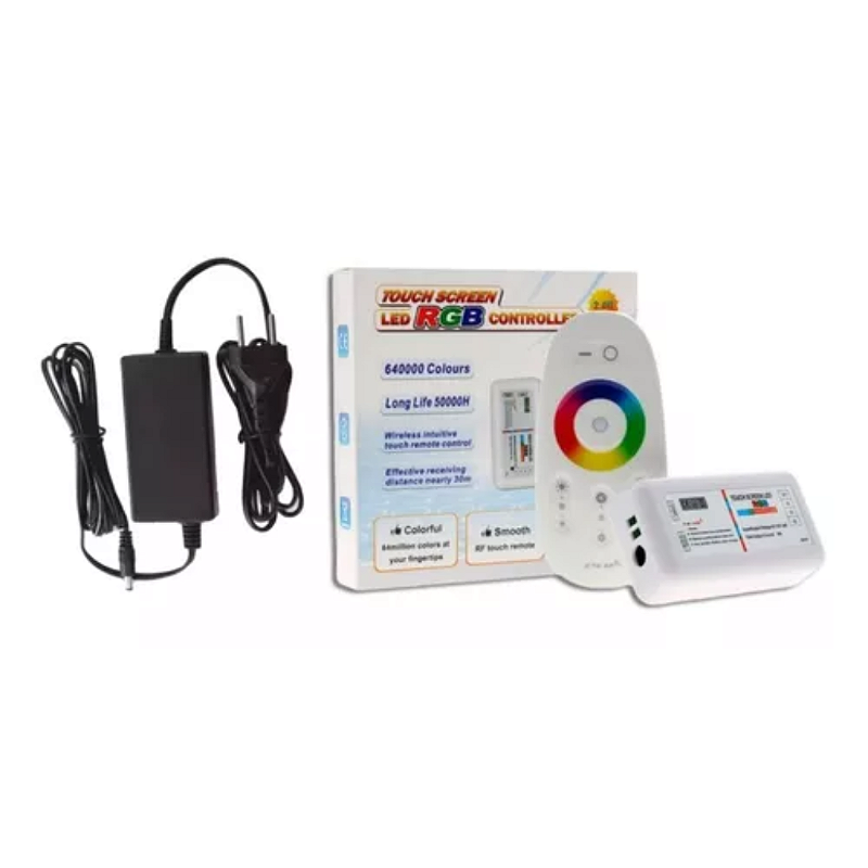 COMANDO TOUCH SCREEN RGB + FONTE 5A 12V - Gimix Iluminação | Tudo para ...