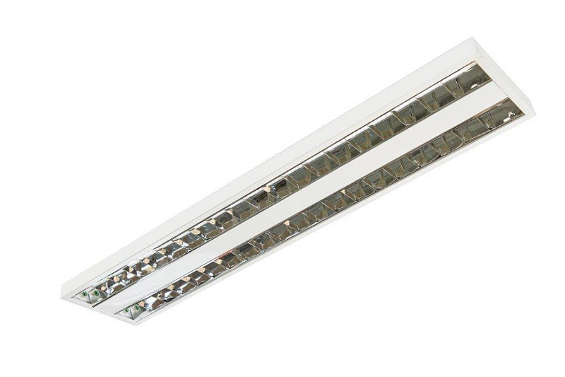 Luminária de Sobrepor Aletada 2xT5 4,2x23x121,5cm GSG LS46 - GSG ...