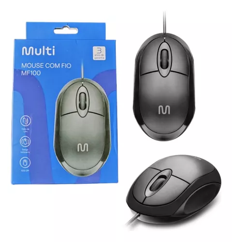 MOUSE MULTI MF100 COM FIO - HI INFORMÁTICA