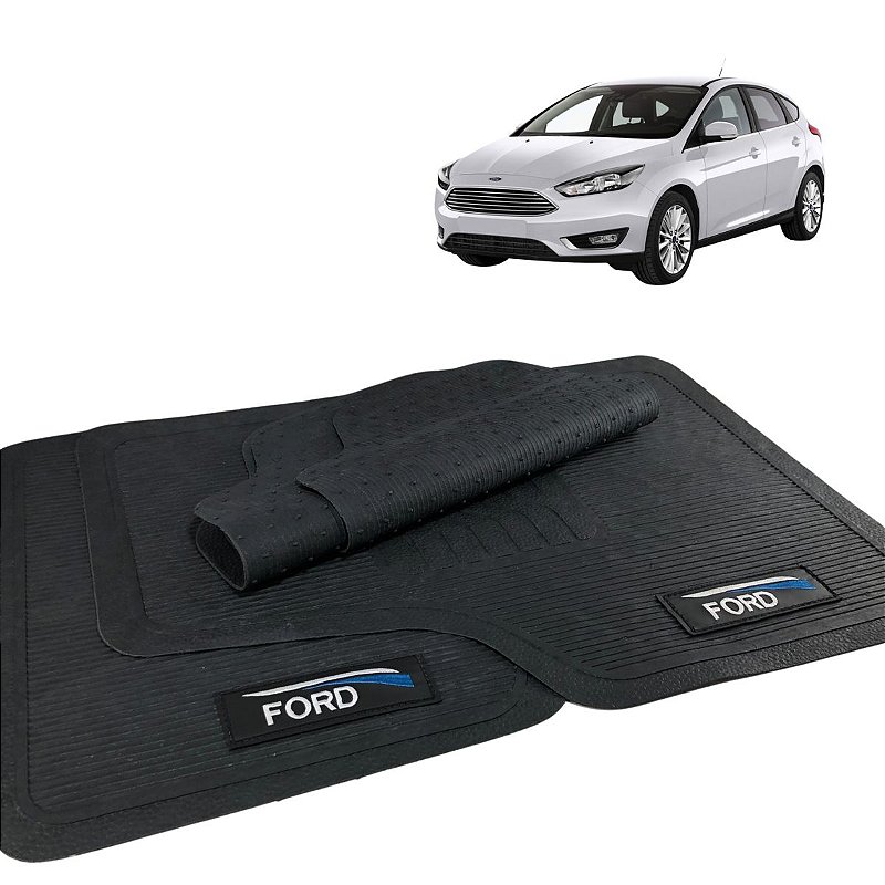 Jogo Tapete Focus 2014 2015 2016 2017 Borracha com Logo - W8 ACESSORIOS ...