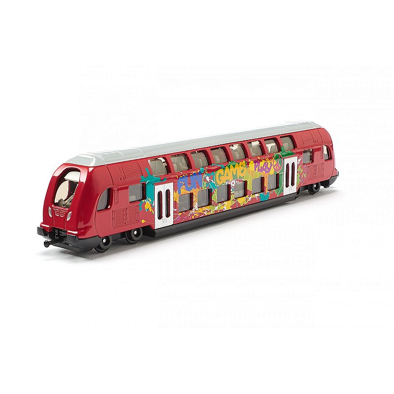 Miniatura Vagão Trem Double-deck Siku 1:87 Metal | Drive Collection ...