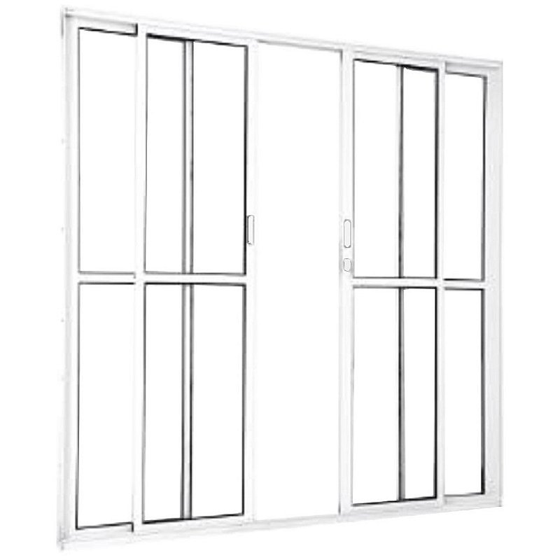 Porta Sacada de Correr 4 Folhas Branca Linha 25 - FJR Distribuição