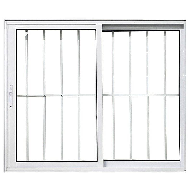 Janela Vitro 2 Folhas Alumínio Branco Linha 25 com Grade - FJR Distribuição