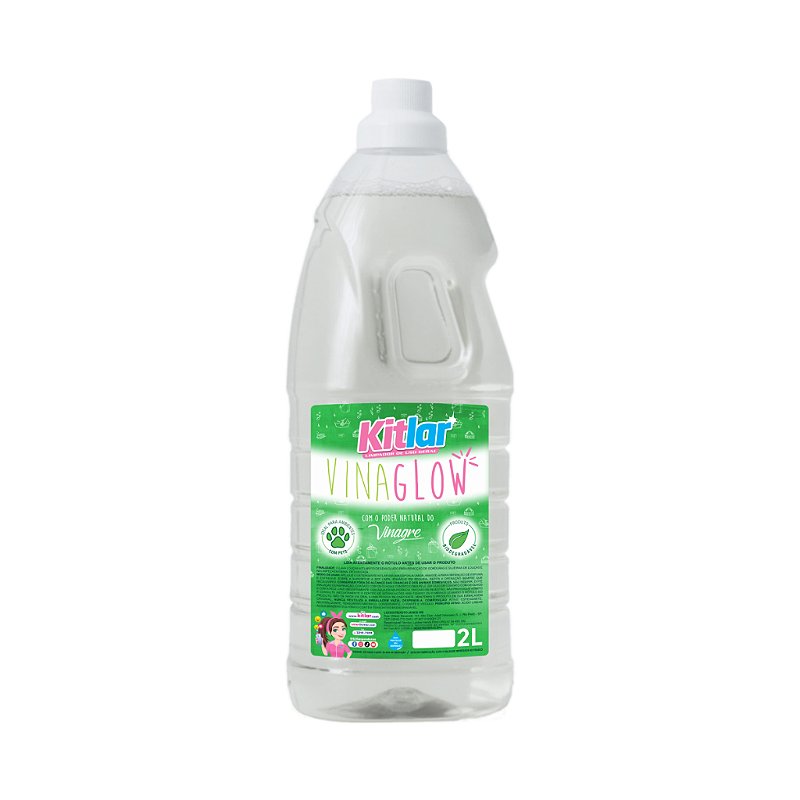Limpador Multiuso Com Vinagre VinaGlow 2L KitLar - Varre Aê