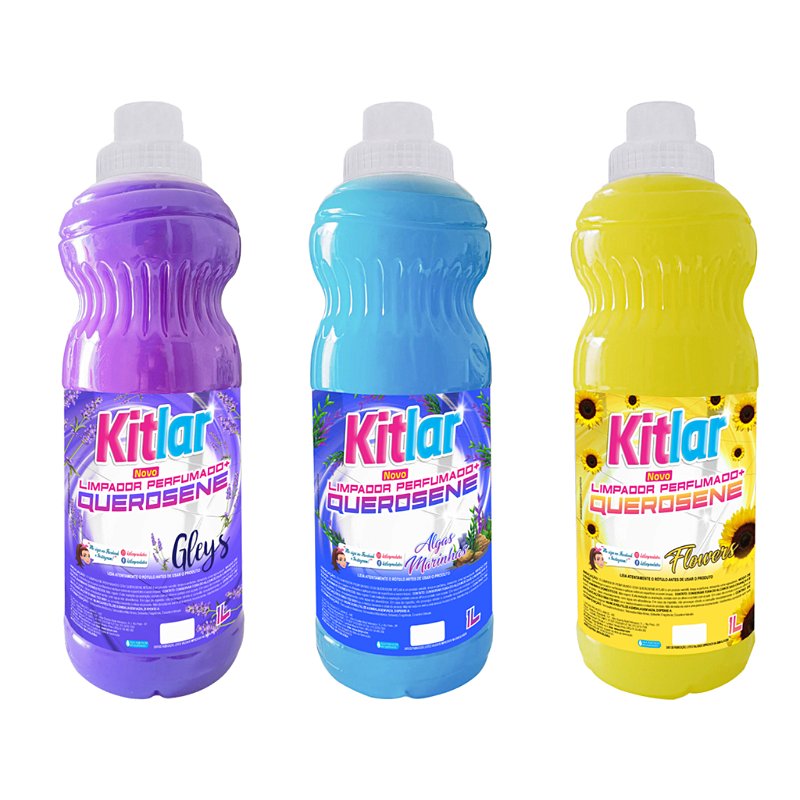 Sabão Limpador com Querosene Perfumado Diversas Fragrâncias 1L Kitlar ...