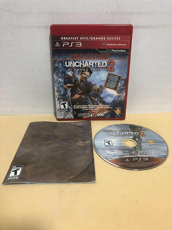 Uncharted 2 Greatest Hits Americano PS3 - SilvioPlay Games