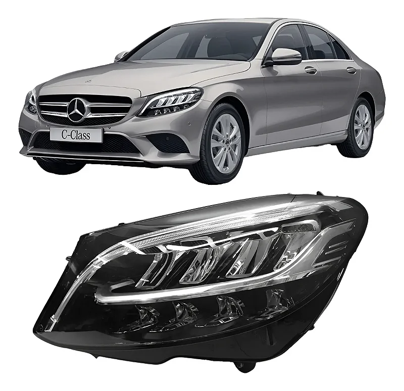 FAROL LED C/ Reator Mercedes C-Class (2019-2022) | A2059065404 | BOX7 ...