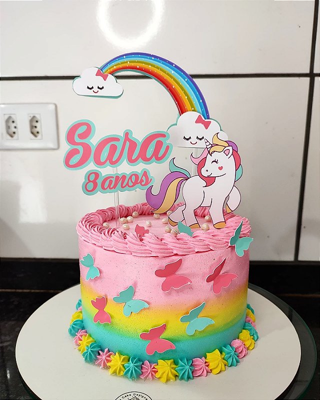 Arquivo de corte tema unicórnio - Marlen personalizados