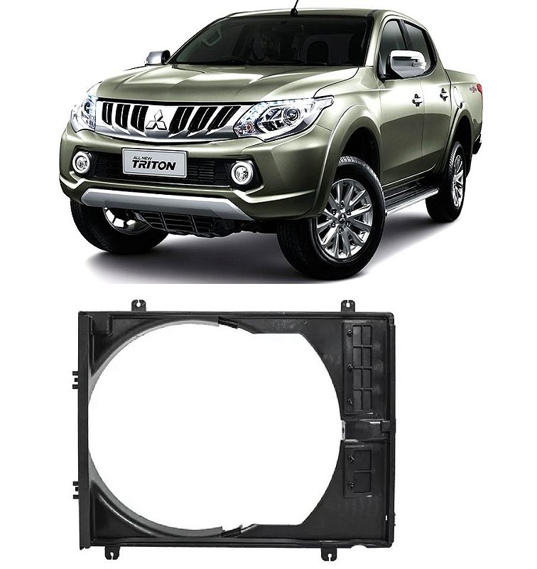 DEFLETOR VENTOINHA RADIADOR L200 TRITON SPORT 1360A097 2017 2018 2019 ...