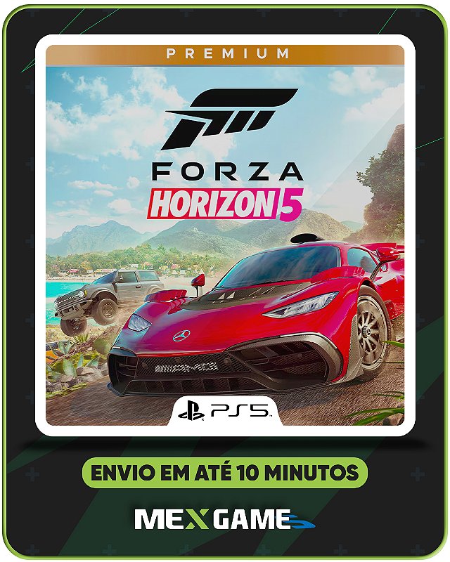 FORZA HORIZON 5 PREMIUM -PS5 - MÍDIA DIGITAL - Mex Games