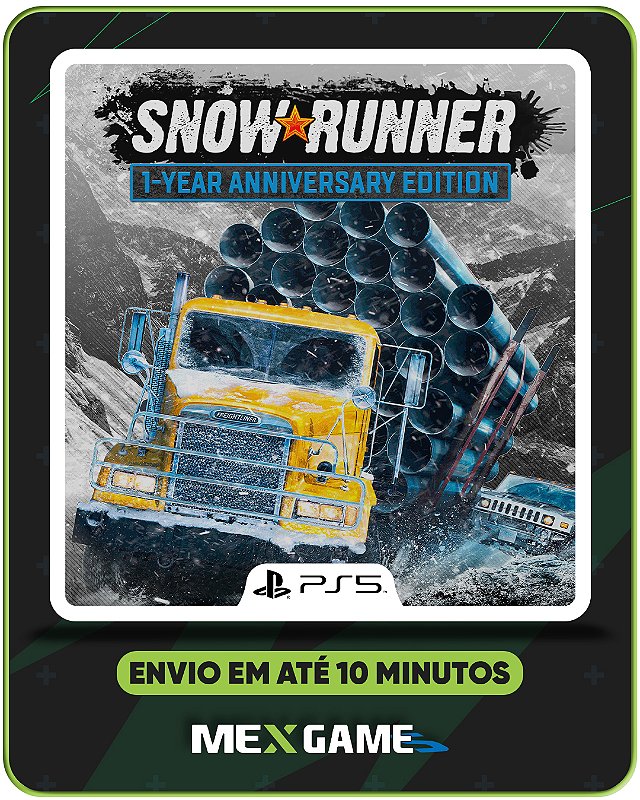 SNOWRUNNER 1 YEAR EDITION - PS5 - MIDIA DIGITAL - Mex Games