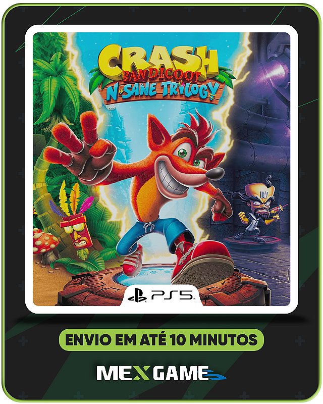 CRASH TRILOGY - PS5 - MÍDIA DIGITAL - Mex Games