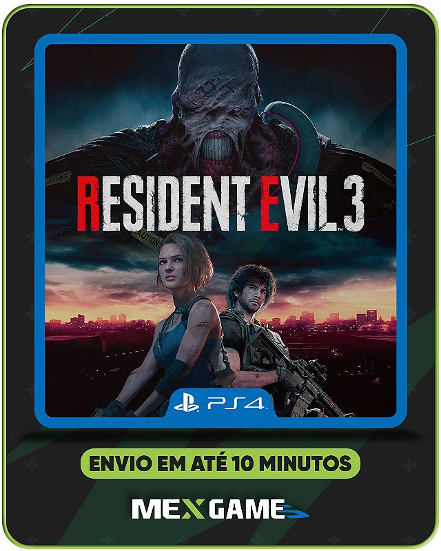 RESIDENT EVIL 3 - PS4 - MÍDIA DIGITAL - Mex Games