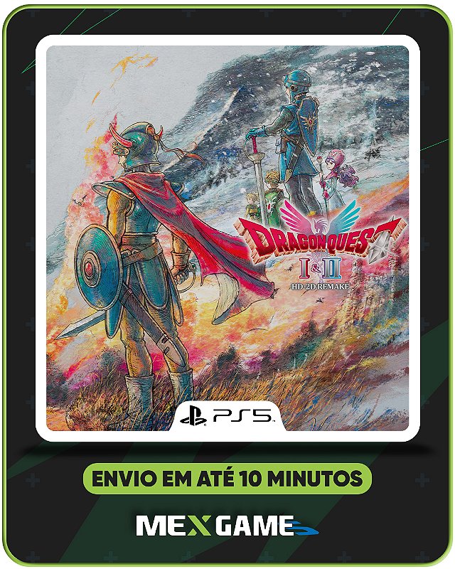 DRAGON QUEST I E II HD 2D REMAKE - PS5 - MÍDIA DIGITAL - Mex Games