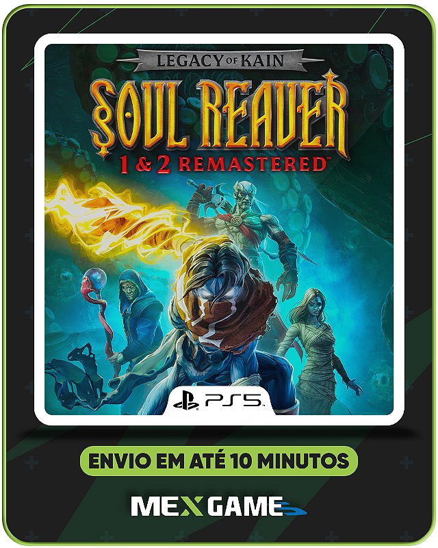 LEGACY OF KAIN SOUL REAVER 1 E 2 REMASTERD - PS5 - MÍDIA DIGITAL - Mex ...