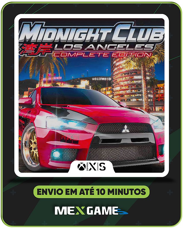 MIDNIGHT CLUB: LOS ANGELES COMPLETE EDITION - XBOX SERIES X|S - MÍDIA ...