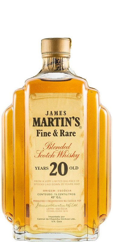 Whisky James Martin´s 20 Anos Fine E Rare - Whisky e Cia