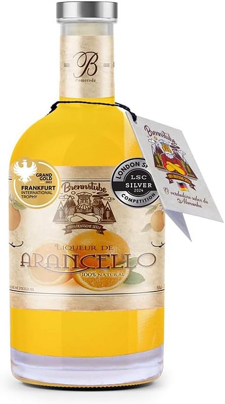 Brennstube Arancello Licor de Laranja Natural 500ml - Whisky e Cia