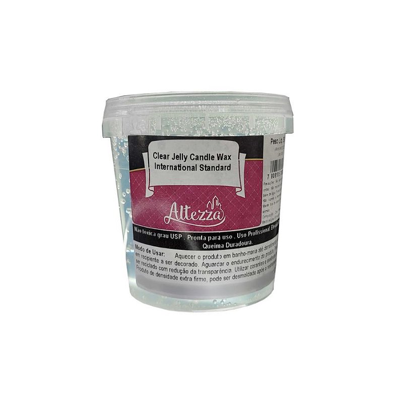 Cera Gel Cristal Transparente Padrão Internacional Para Vela - 390g - 1 ...