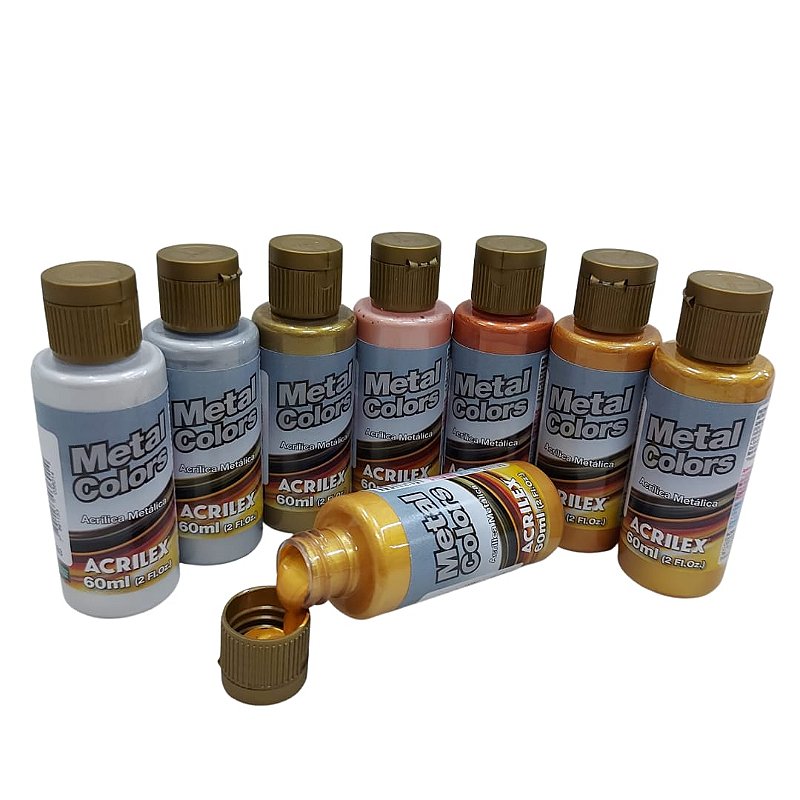 Tinta Acrilica Metal Colors 60 Ml Acrilex - Diversas Cores - SRM UTILIDADES