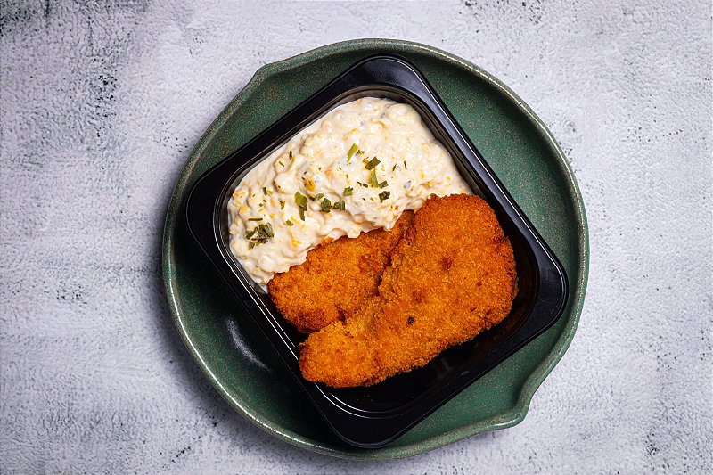 Frango a Milanesa com Creme de Milho - 250 gr - VIPFOOD