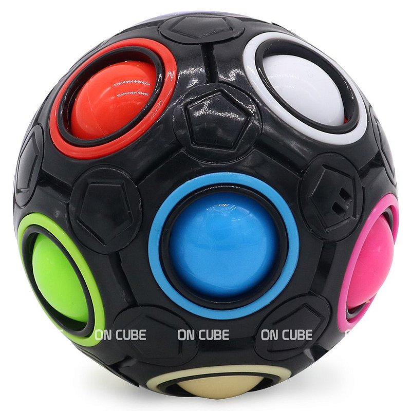 Rainbow Ball Preto - Oncube: os melhores cubos mágicos você encontra aqui