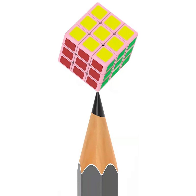Cubo Mágico 3x3x3 Cube Lab 1 cm Rosa - Oncube: os melhores cubos mágicos você encontra aqui