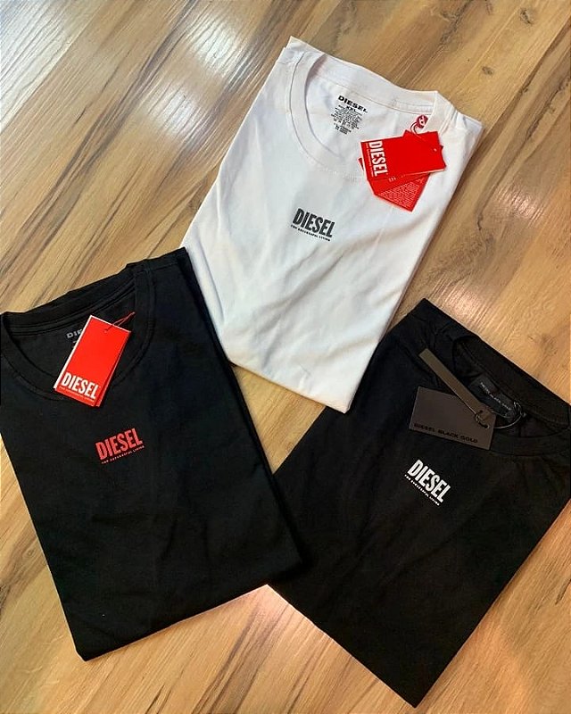 Camisetas Diesel Masculinas Algodão Confortável | Roupas - VELVET SOUL