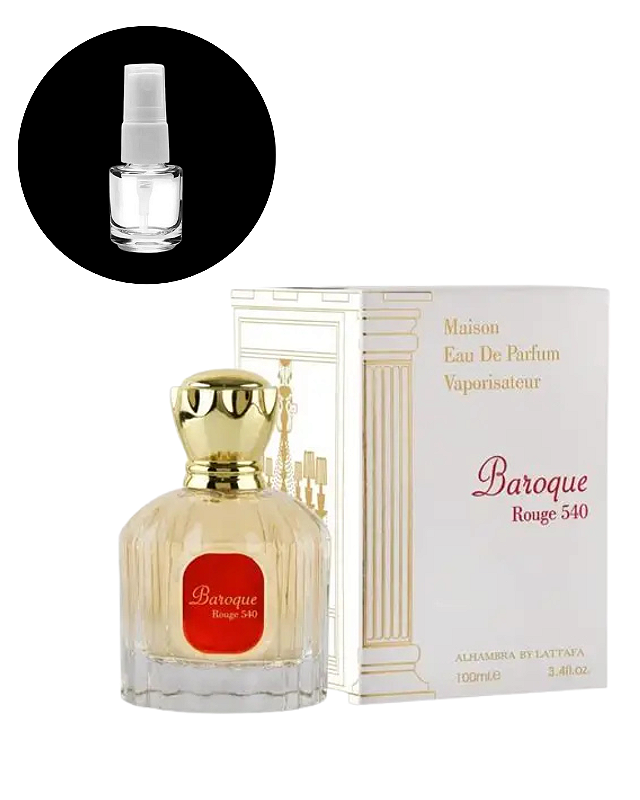 Baroque Rouge 540 Maison Alhambra Eau de Parfum - 5ml FRACIONADO ...