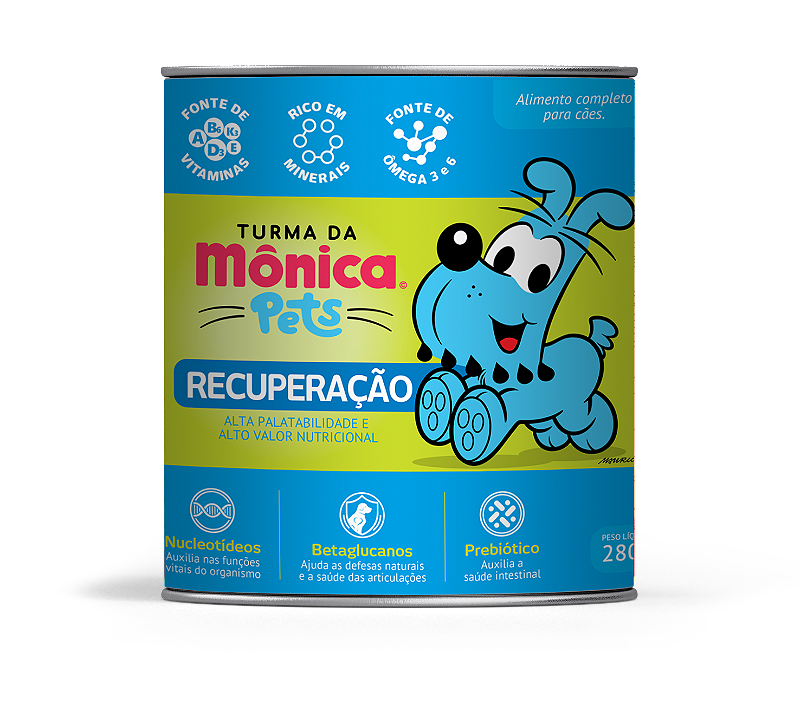 Lata Funcional Recuperação 280g - Turma da Mônica Pets