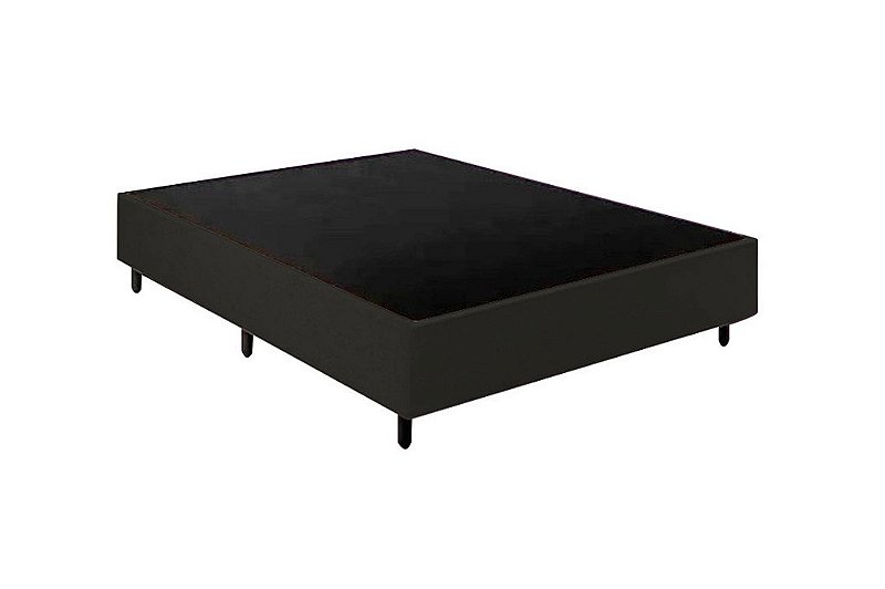BASE BOX 25CM QUEEN PRETO - ALTO NIVEL - Catálogo de Móveis RJ