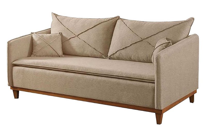 SOFA LIVING LISBOA LINHO BEGE/24 - BOARETO - Catálogo de Móveis RJ